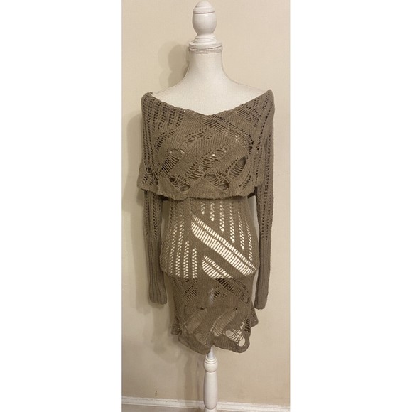 Guess | Dresses | Guess Sexy Open Knit Dress Club Festival Beach Cover ...